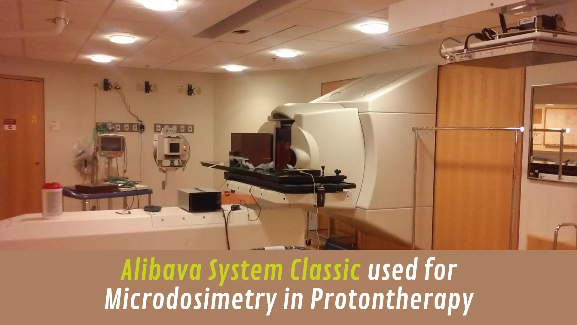 Alibava System Classic used for Microdosimetry in Protontherapy.