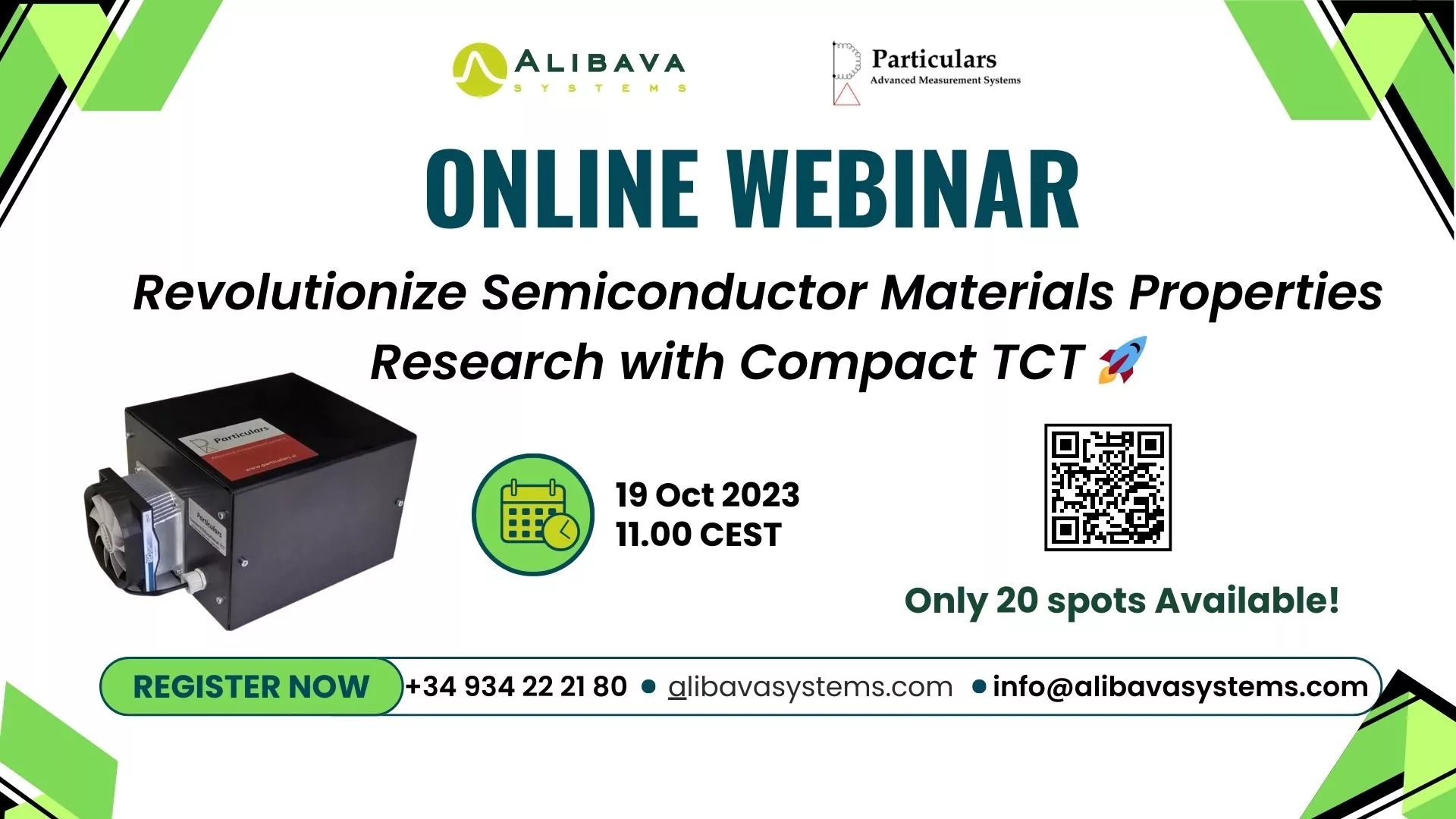 Webinar: Semiconductor Materials Properties with Compact TCT